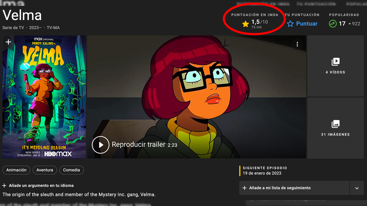Velma es considerada peor que Dragonball Evolution en IMDb - Power ...